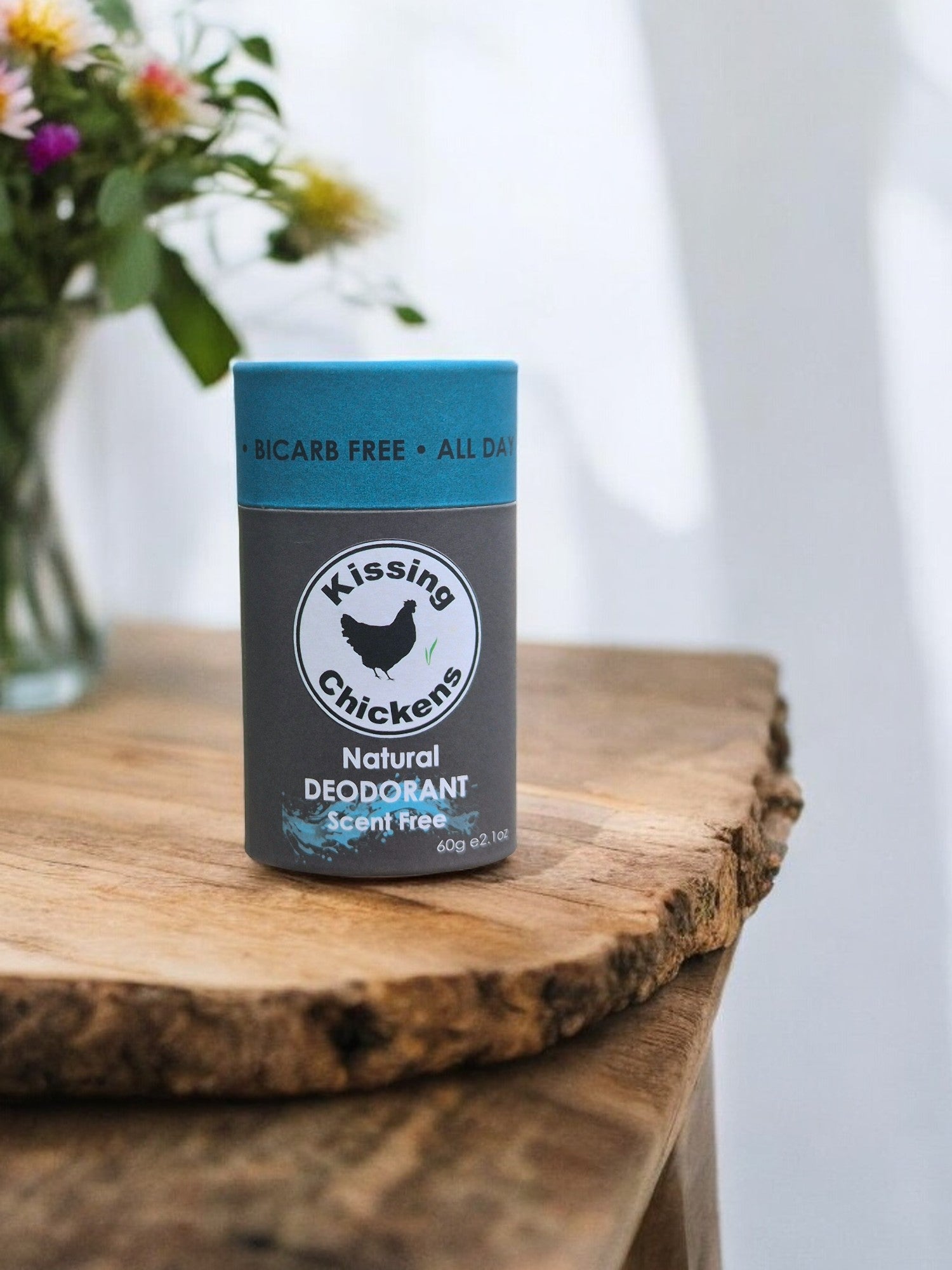 Kissing Chickens Bicarb-Free Deodorant Stick - 60g Scent Free